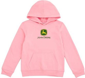 John Deere Sweat à capuche polaire pour femme, rose, taille S