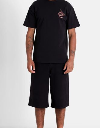 Sixth June Short baggy en jean - Noir
