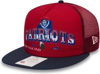 New Era NFL Trucker Flache Schirmm&uuml;tze Rot/Blau - - Accessories - Herren - Rot - S/M