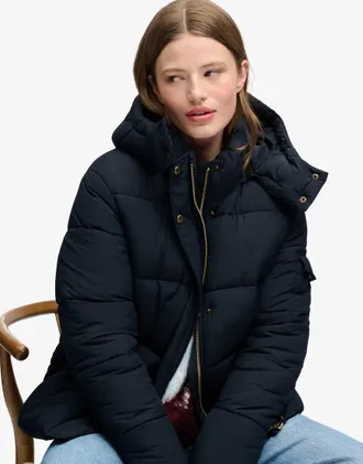 Superdry doudoune ripstop premium en bleu marine eclipse