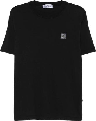 Stone Island Homme, Tops, Noir, Taille: M T-shirt Stone Island