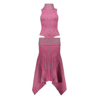 Paolina Russo Warrior Cut Out Dress - - Dresses - Damen - Rosa - S