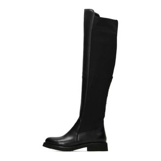 Kazar Schwarze Leder-Overknee-Stiefel f&uuml;r Damen - - Shoes - Damen - Schwarzk - 37 EU