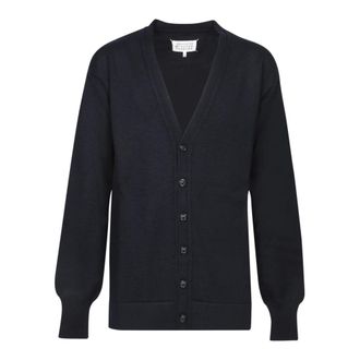 Maison Margiela V-Neck Cardigan - - Knitwear - Herren - Blau - S