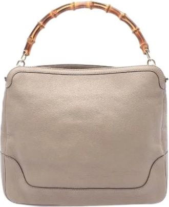 Gucci Pre-owned Sac bandouli&egrave;re en cuir Diana - Femme - Pre-owned - Beige - Taille: ONE Size