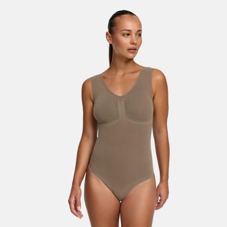 creamy fabrics Tank Bodysuit Sculpting Shapewear mit Slip