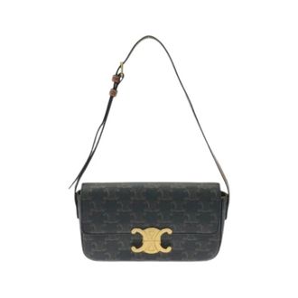 Celine Pre-owned Claude Trionfecanvas Schultertasche - - Pre-owned - Damen - Braun - ONE SIZE