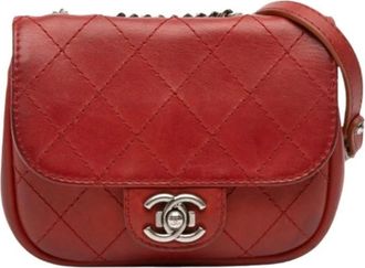 Chanel Pre-owned Vintage Mini Sac bandouli&egrave;re - Femme - Pre-owned - Rouge - Taille: ONE Size