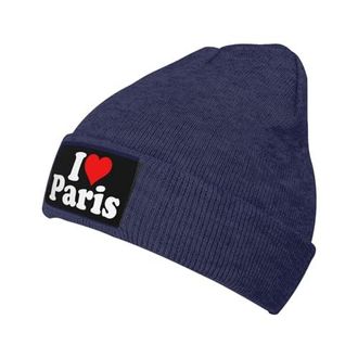 Generic &Eacute;pais Bonnet Souple Tricot&eacute;, Jaime Paris, Doux Beanie Hiver, Bonnet Chapeau Tricot pour Cyclisme, Adultes, Sports