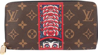 Louis Vuitton Portemonnaie - Louis Vuitton Limited Kabuki Canvas Monogram Zippy - Gr. unisize - in Braun - f&uuml;r Damen