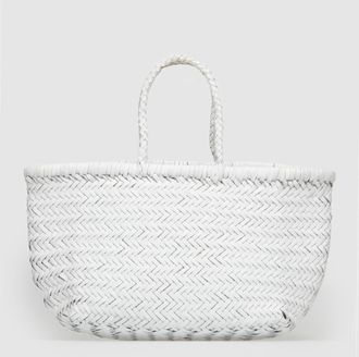 Dragon Diffusion Sac Bamboo Triple Jump Small Cuir Blanc