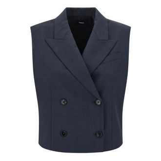 Theory Damen, Jacken, Blau, 2XSGr&ouml;&szlig;e