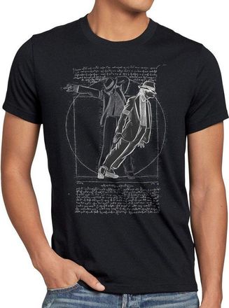 style3 T-Shirt Vitruvianischer Pop King jackson da vinci michael moonwalk
