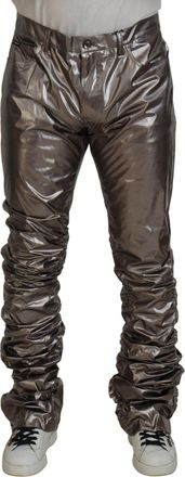 Dolce & Gabbana Geraffte Metallische Hose