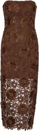 Rotate Rotate Birger Christensen, Femme, Robes, Brun, Taille: 36 FR Gowns