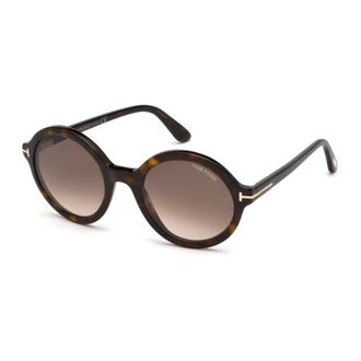 Tom Ford Femme, Accessoires, Brun, Taille: 52 MM Lunettes de soleil chic Nicolette-02 en marron