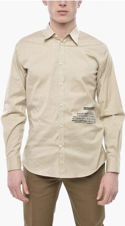 Dsquared2 Poplin Shirt PHILOSOPHY With Print size 48