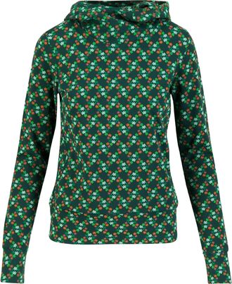 Blutsgeschwister Damen Scuba Duba Hoodie, Shimmering Night Flower, M