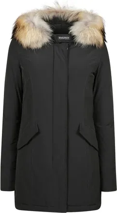 Woolrich Femme, Manteaux, Noir, Taille: 38 FR Parka Arctic Raccoon