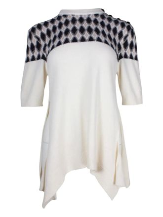 Chlo&eacute; Pullover aus Merinowollgemisch - Wei&szlig;