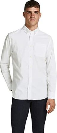 Jack & Jones Jack & Jones Homme Jprblubrook Oxford T-shirt L/S Noos Chemise, Blanc., XXL EU