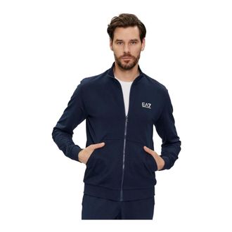 Emporio Armani Sweatshirt mit Rei&szlig;verschluss - - Sport - Herren - Blau - 3XL