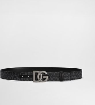 Dolce & Gabbana Gürtel Mit Dg Logo - Mann Gürtel Mehrfarbig Stoff 110