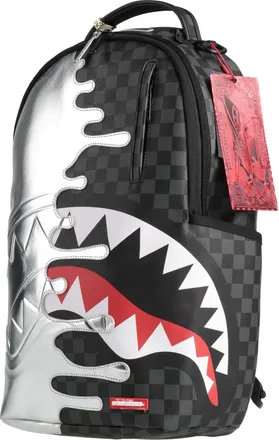 Sprayground SILVER SIDE DRIP BLACK CHECK DLXSV BACKPACK