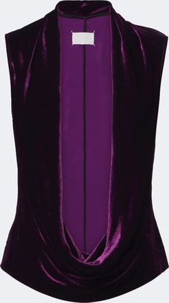 Maison Margiela Top aus Samt