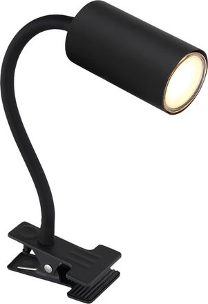 Globo Lighting Tisch-Klemmleuchte - Schwarz matt - Metall - H 41 cm
