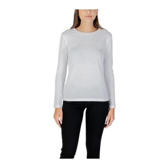 A|X Armani Exchange Stilvolles Langarm Baumwoll T-Shirt - - Tops - Damen - Wei&szlig; - M