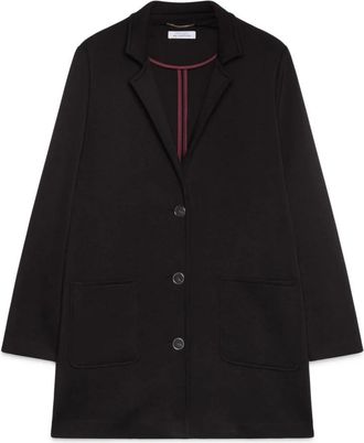 Fiorella Rubino Femme, Manteaux, Noir, Taille: 48 FR Manteau Scuba Ligne Essentielle