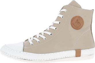 Andrea Conti Damen Stiefelette High Top Sneaker Boot Coole Applikationen 0025902, Größe:40 EU, Farbe:Grau