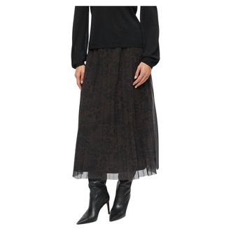 s.Oliver Faltenrock aus Mesh - - Skirts - Damen - Braun - L