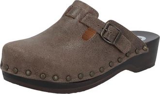 Berkemann Mixte Ouvre-lanière Sabot, Marron/argenté, 38 EU