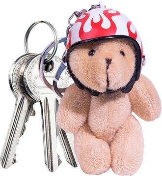 Generic Joli porte-cl&eacute;s en peluche, cha&icirc;ne de cl&eacute; en peluche, voir description, chapeau de moto Vistaprint jouet en peluche, pendentif poup&eacute;e en peluche, port