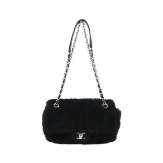 Chanel Pre-owned Mixed Fiber Lambskin Calfskin Shoulder Bag - - Pre-owned - Damen - Schwarzk - ONE SIZE