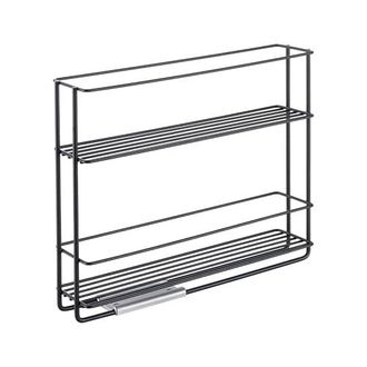 Metaltex Porte-&eacute;pices coulissant, noir, 28 x 22 x 6 cm