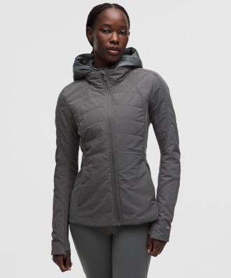 lululemon Another Mile Jacke f&uuml;r Frauen - Gr&ouml;&szlig;e 0 in Onyx Grey