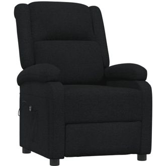 vidaXL Relaxsessel Elektrisch Schwarz Stoff Vidaxl