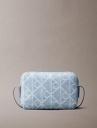 Calvin Klein Sac pour appareil photo en jean avec logo embl&eacute;matique int&eacute;gral