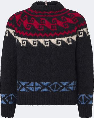 Moncler Pullover aus Jacquard-Strick