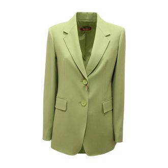 Max Mara Rosetta Wolljacke - - Jackets - Damen - Gr&uuml;n - M