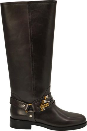 Pinko Pinko, Femme, Chaussures, Brun, Taille: 36 EU Cheval 01 Boot