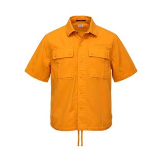 C.P. Company C.p. Company, Homme, Chemises, Orange, Taille: M Sobre camisa manga corta
