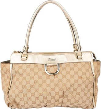 Gucci Crossbody Bags - Gucci GG Monogram Abbey Handbag - Gr. unisize - in Braun - f&uuml;r Damen
