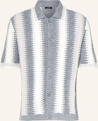 Reiss Reiss Strickhemd Dale Regular Fit blau