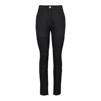 Balmain Femme, Pantalons, Noir, Taille: 38 FR Pantalon coupe skinny en laine