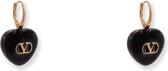 Valentino Garavani Femme, Accessoires, Noir, Taille: ONE Size Coeur Royal Earrings
