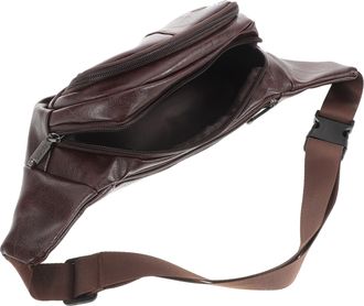 Hemoton wasserdichte Pu Leder Bauchtasche Große Hüfttasche Unisex Vielseitig Strapazierfähig Für Outdoor Wandern Alltag Reise Damen Herren